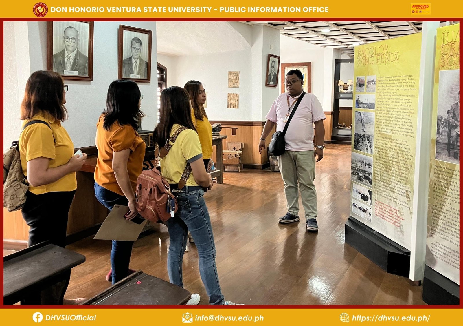 TSU-LMS explores DHVSU's museum through benchmarking visit