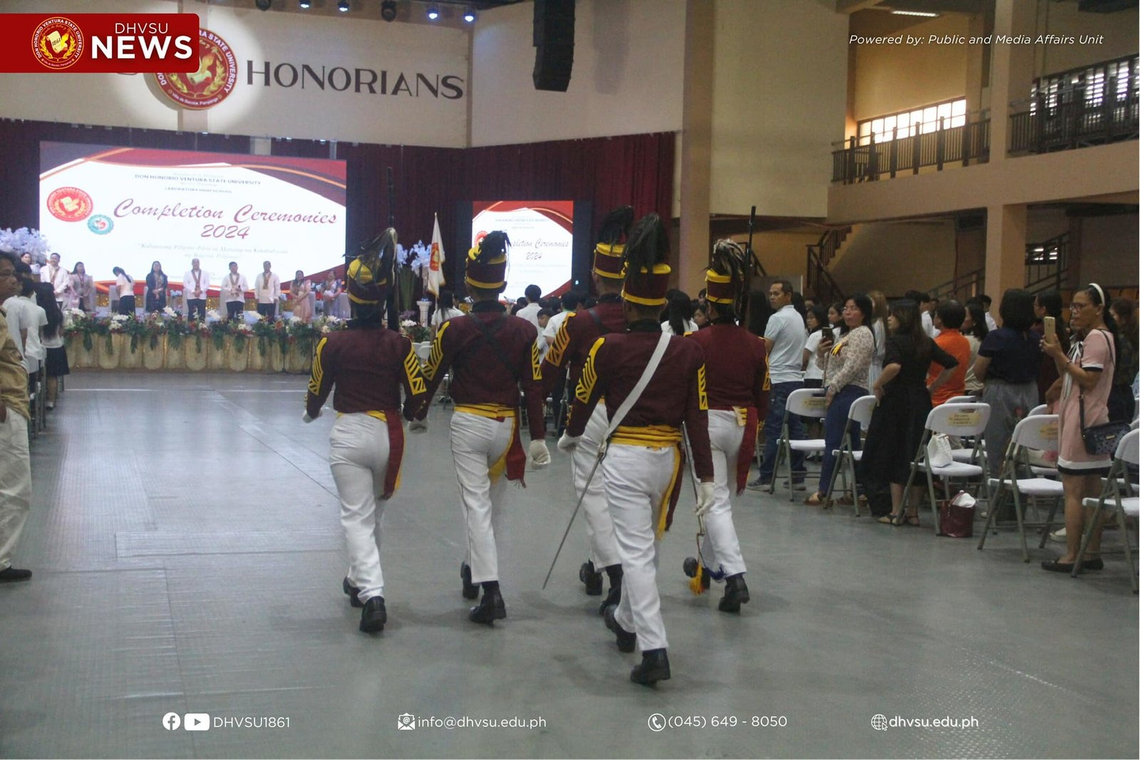 Grade 10 studs march for the 2024 Completion Ceremony