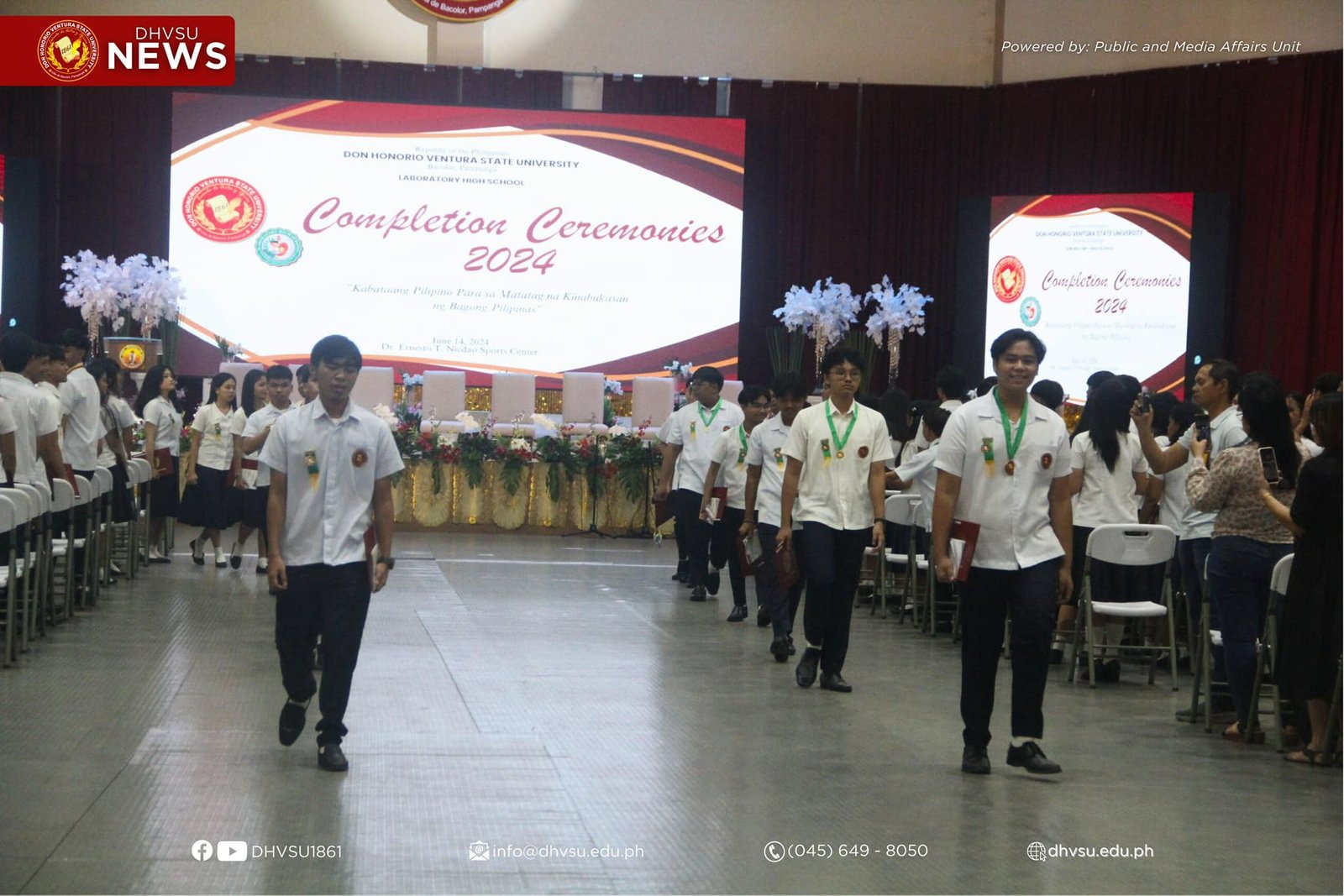 Grade 10 studs march for the 2024 Completion Ceremony